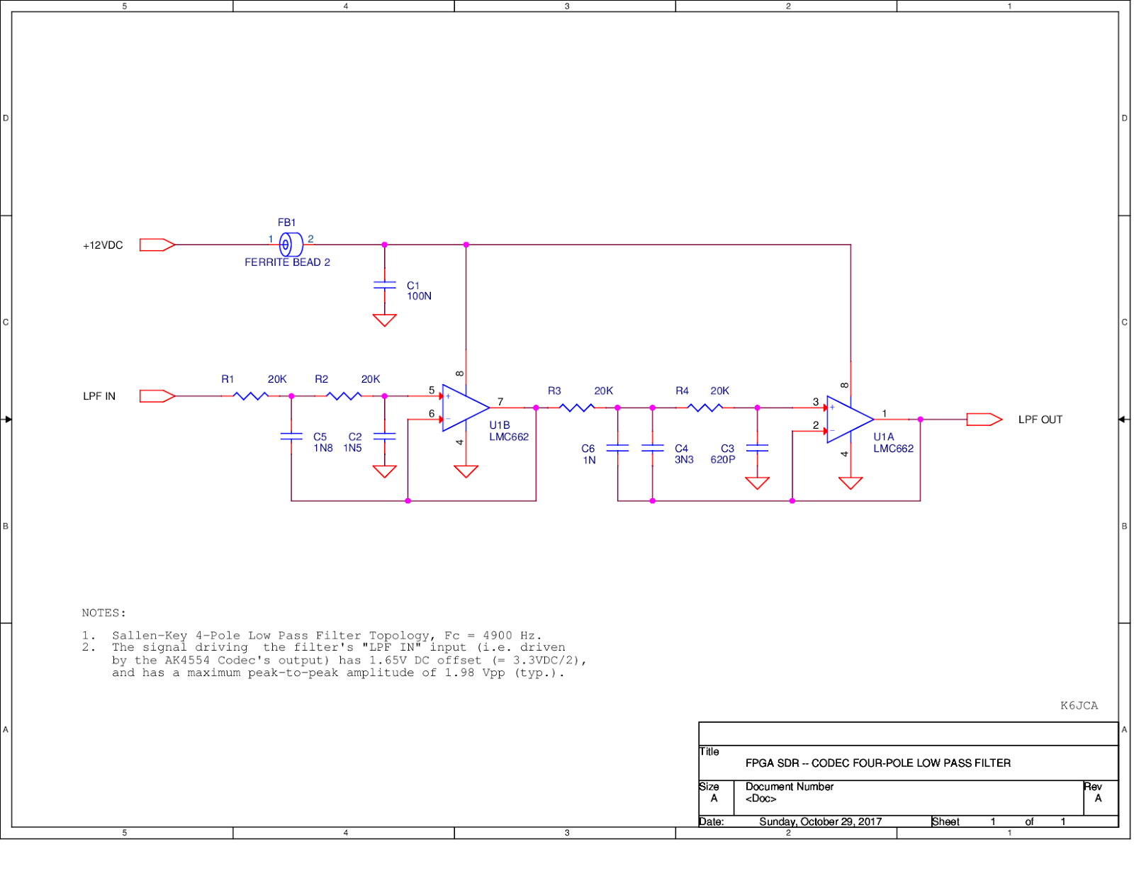 K6JCA: An FPGA SDR HF Transceiver, Part 6 -- Schematics, Main Board
