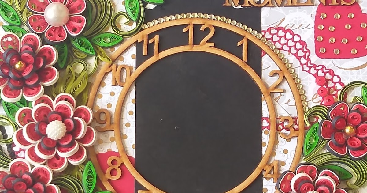 Creative Crafts : QUILLED WALL CLOCK - wonderful home decor