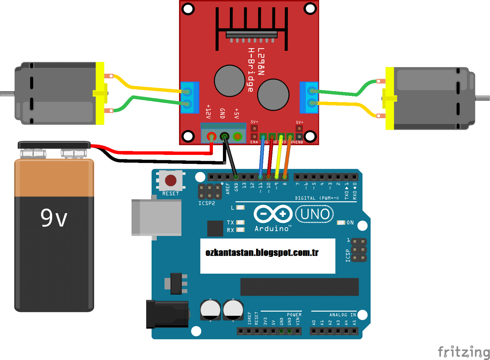Arduino Proje A'dan Z'ye: Arduino İle PWM'Siz L298N Motor Sürücü Kullanımı