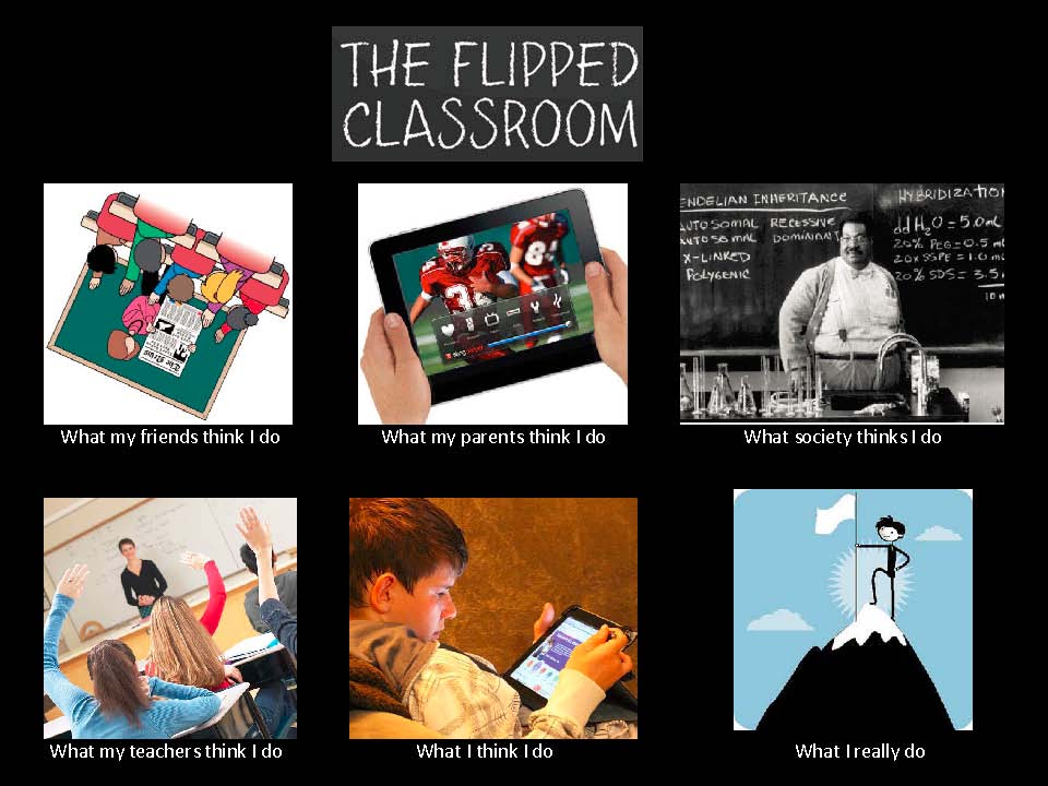 Educational Tech-Knowledge-y: Flipped Classroom "what they think I do" meme