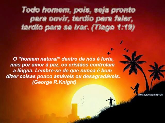 Arte de ouvir- Tiago 1:19