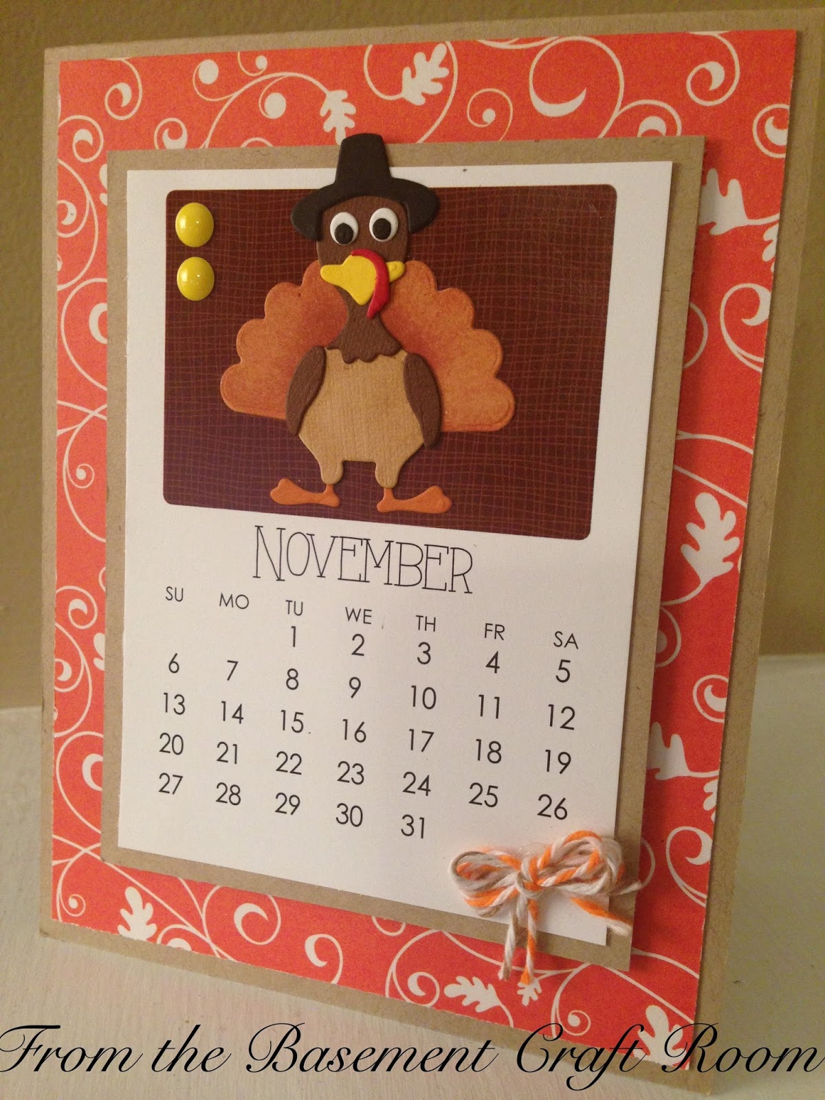 From the Basement Craft Room: Calendar Cards