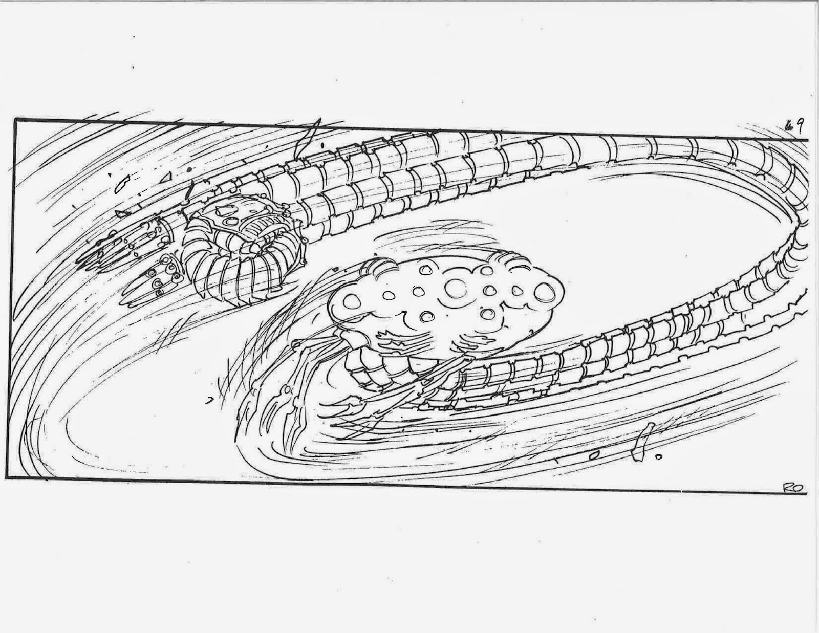 Ricardo Delgado's blog: Matrix Storyboards- Sentinel swings the bomb