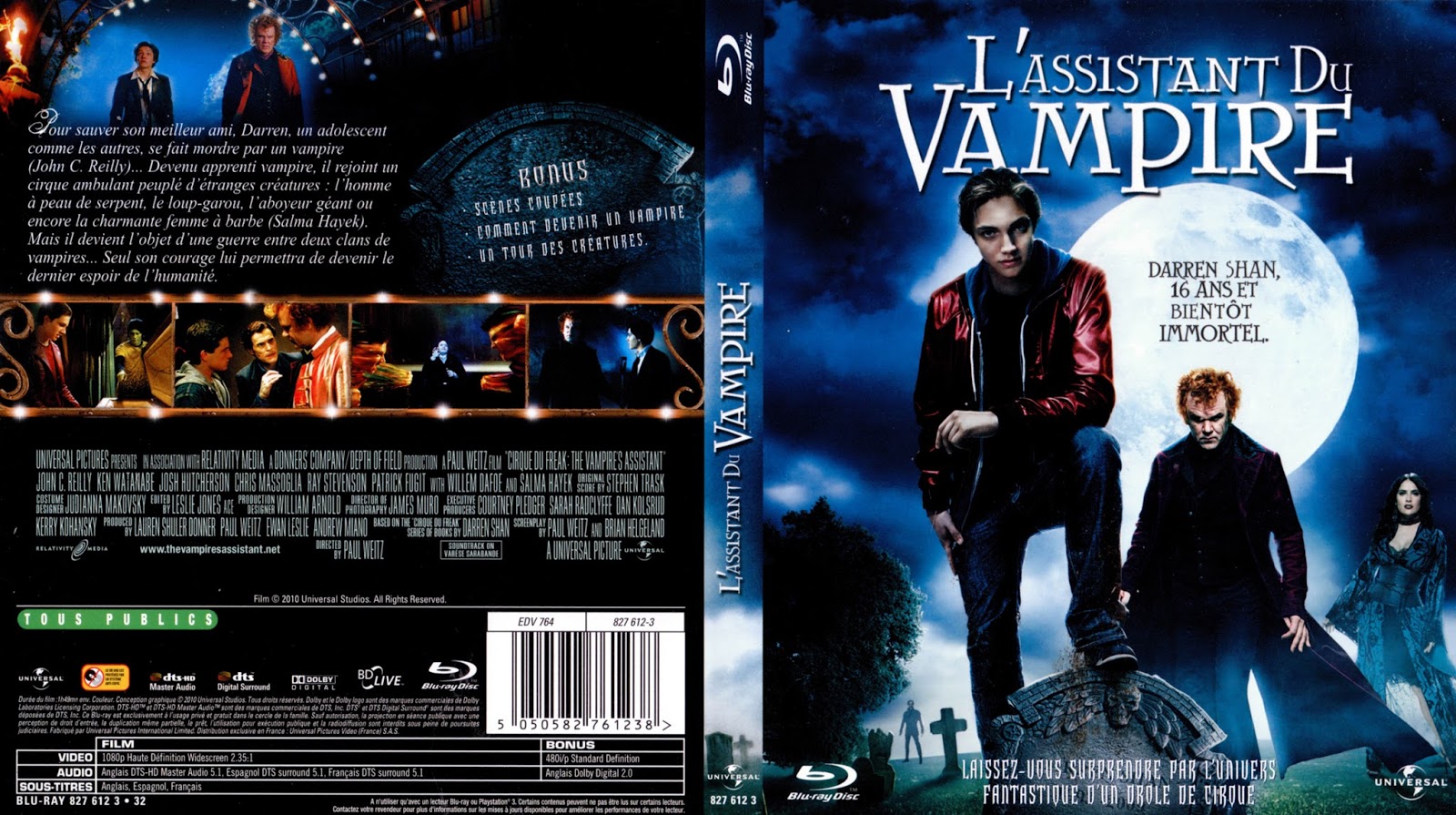 BLU-RAY JAQUETTES BLU-RAY: L'assistant du vampire