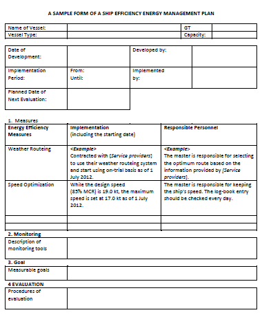 Ship Energy Efficiency Management Plan (SEEMP)