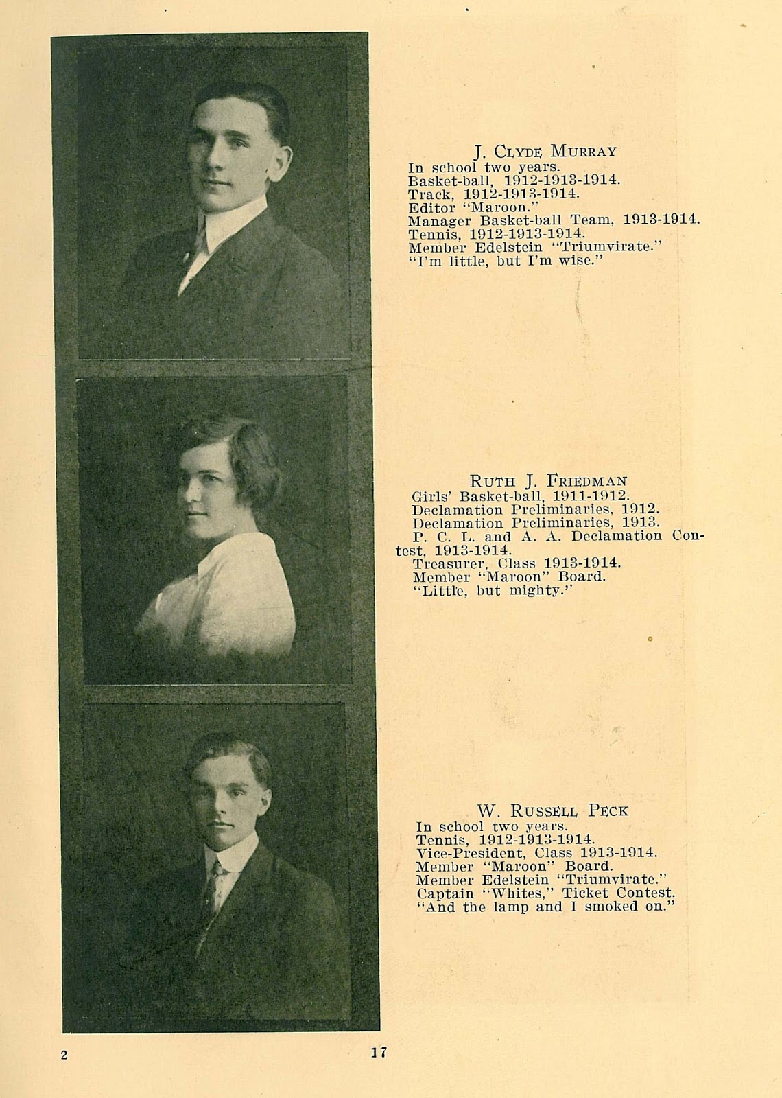 Princeville Heritage Museum: 1914 Maroon Yearbook