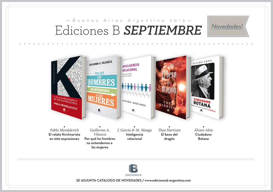LIBROS: Novedades Ediciones B