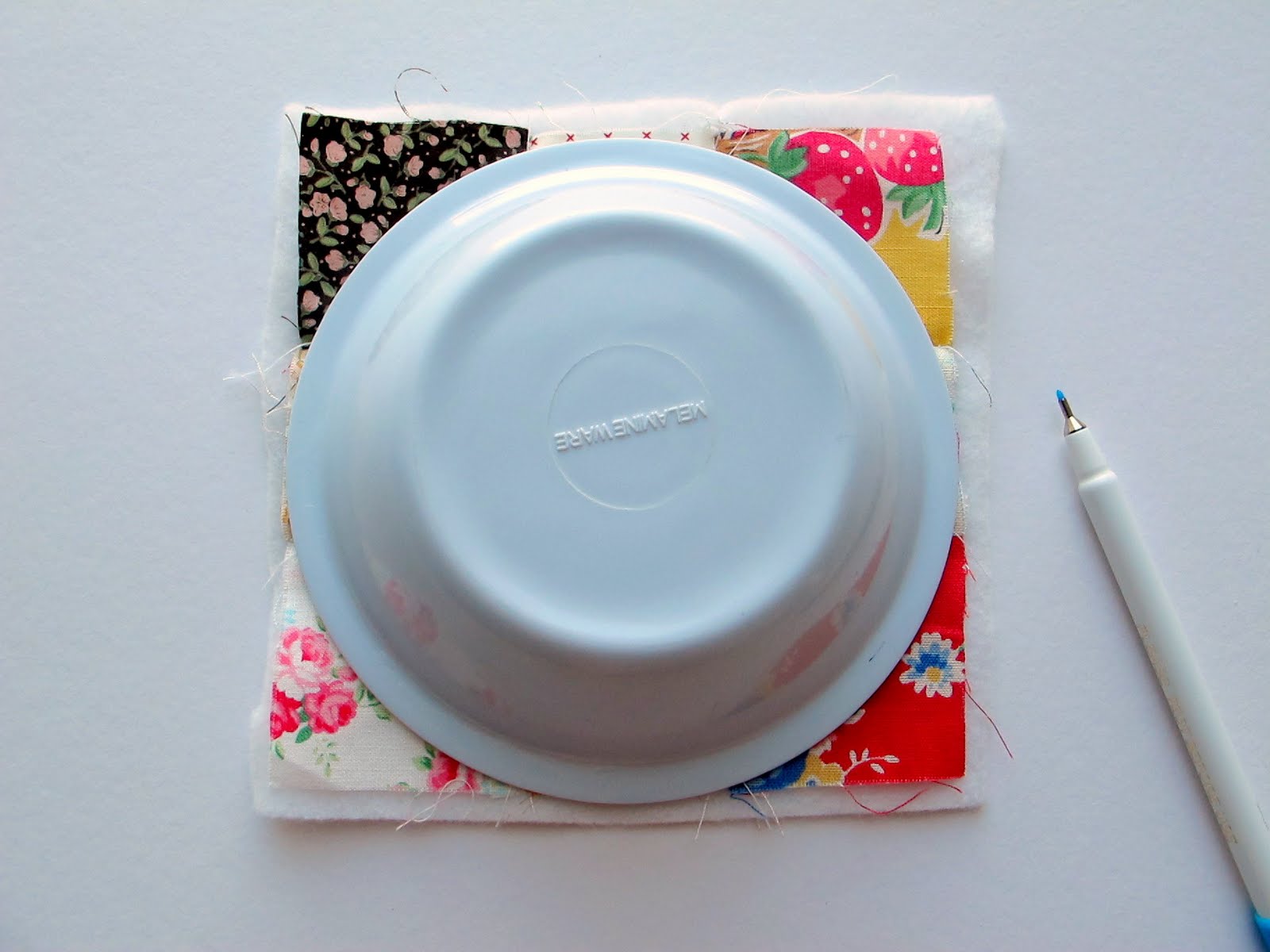 Patchwork coaster: Tutorial - zakkaArt