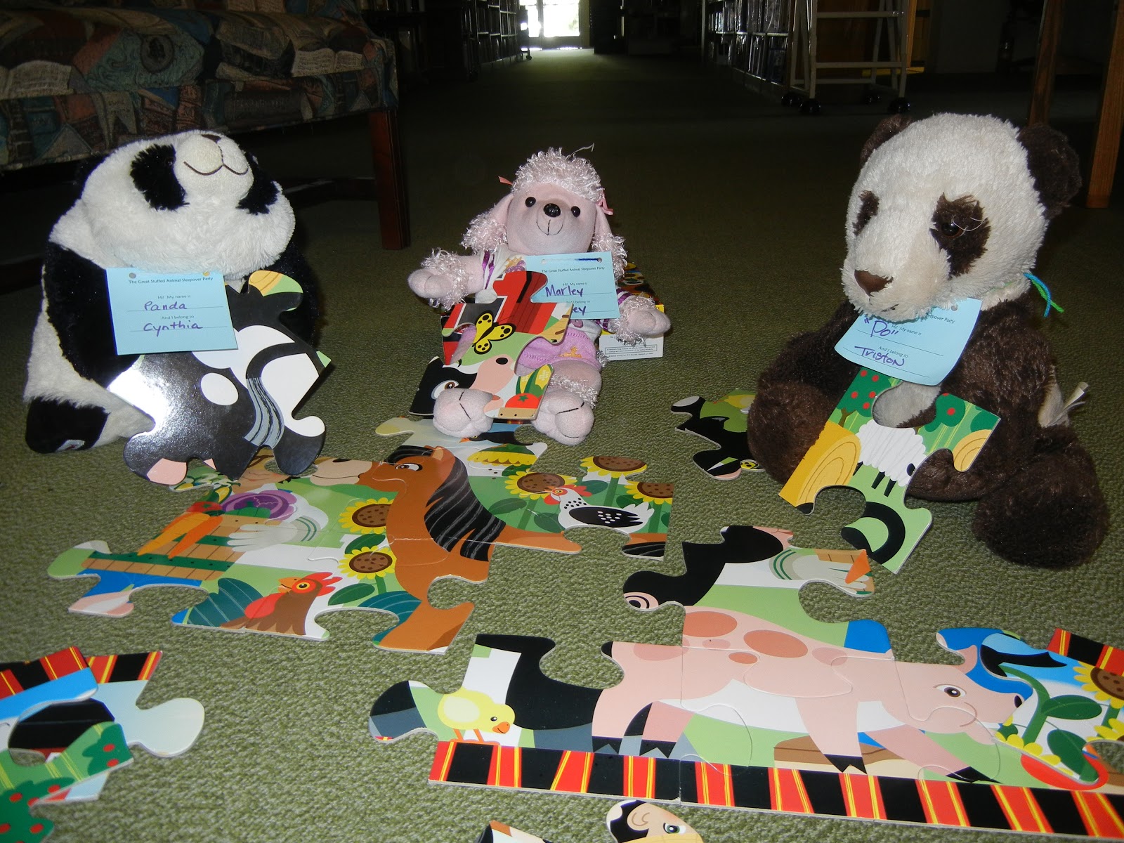 Garden Variety Librarian: The Great Stuffed Animal Sleepover Party!