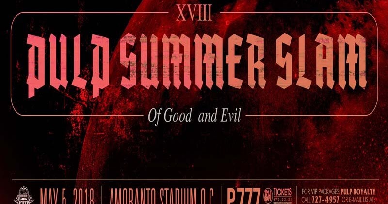 Pulp Summer Slam XVIII 2018 Band Lineup, Ticket Price and Date