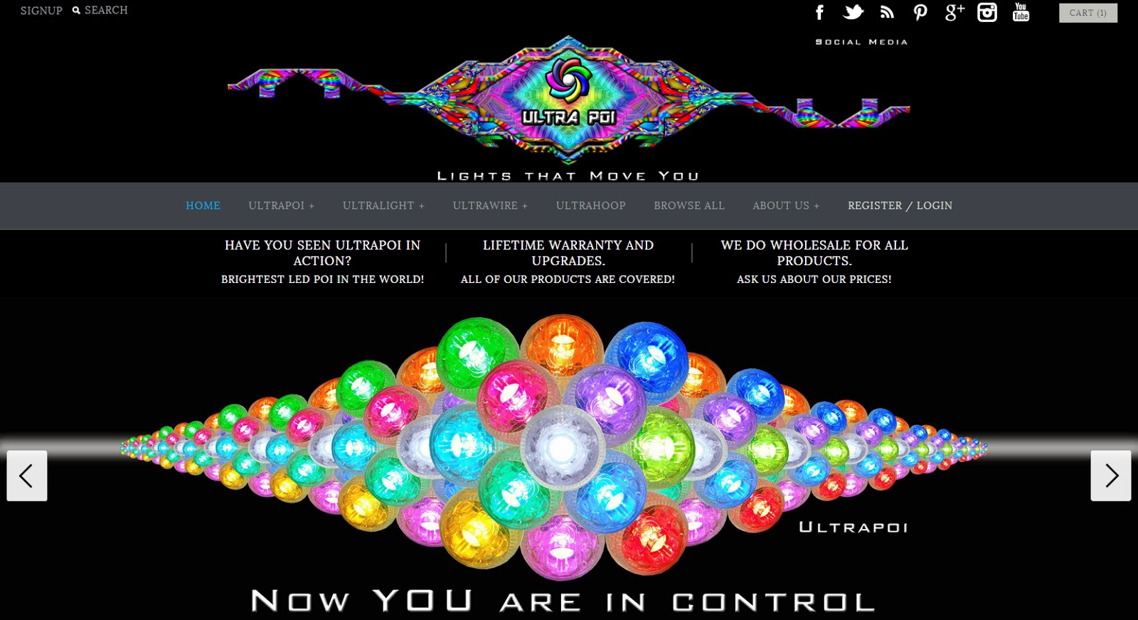 Ultrapoi.com Buy LED Poi, Hoop and Glove Rave Lights