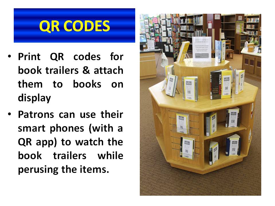 Using QR Codes to Promote Book Trailers on Book Displays