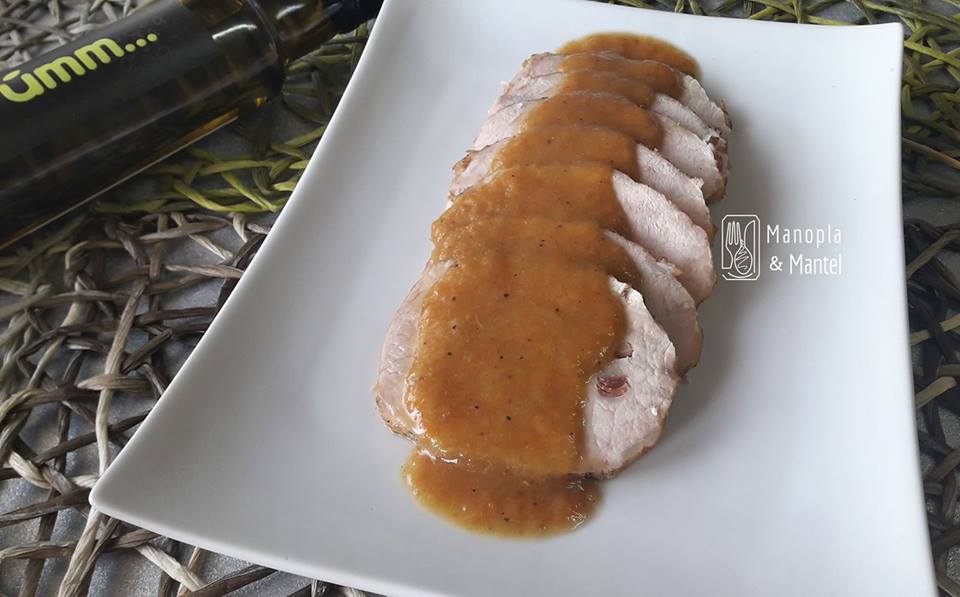 Manopla y Mantel: LOMO DE CERDO MECHADO EN SALSA CON TRUFA EN GME, F y ...