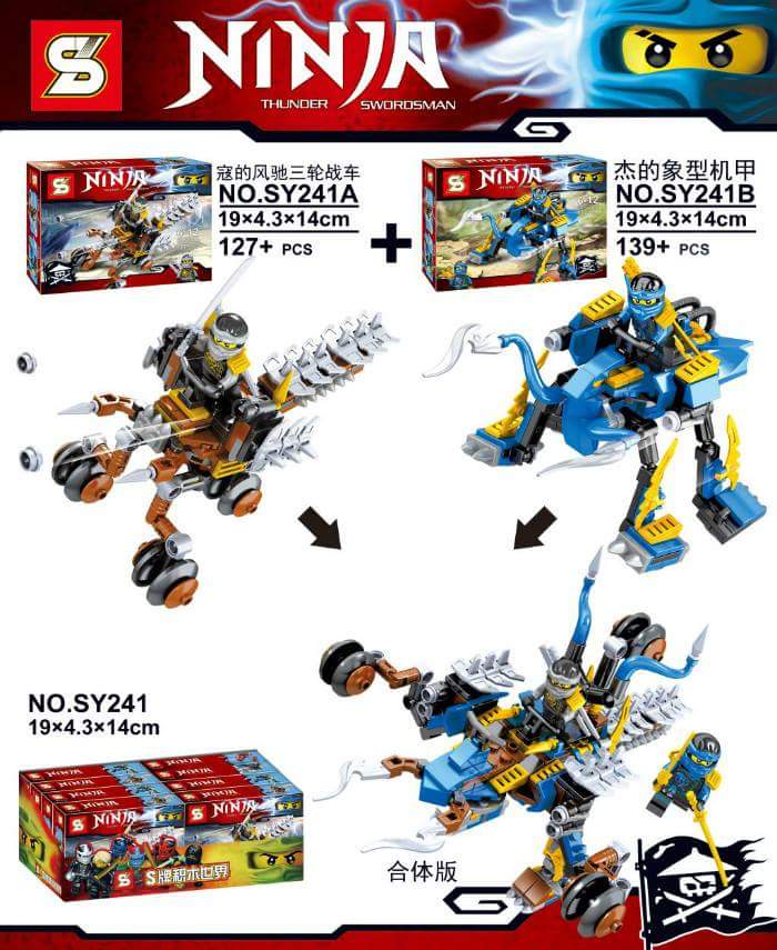 mainan lego, lego kw murah, banyak macam, jakarta : Ninjago SY241 A-B ...