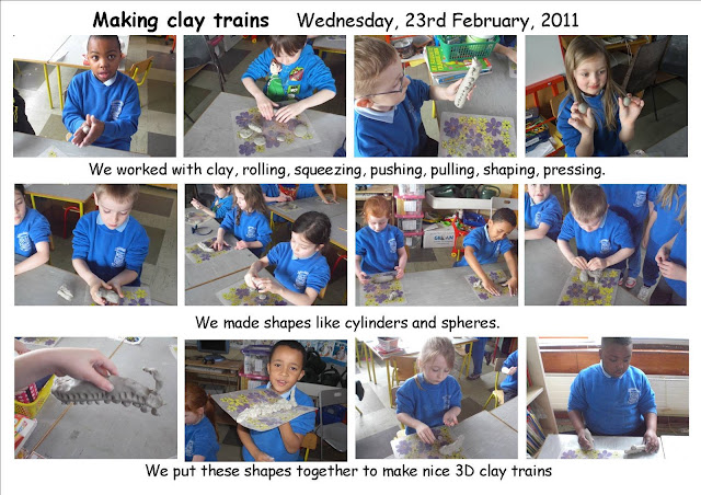 "Keep on Track" Project: Clay trains