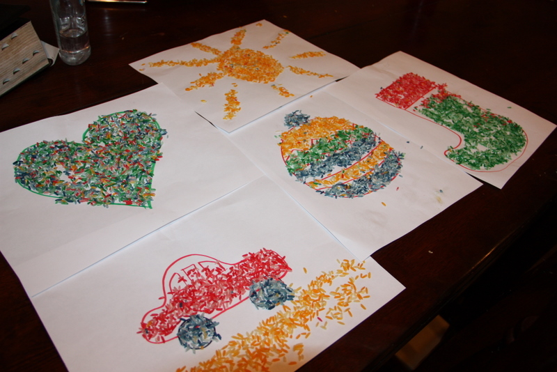 Snapshots of our life.....: Rice art.