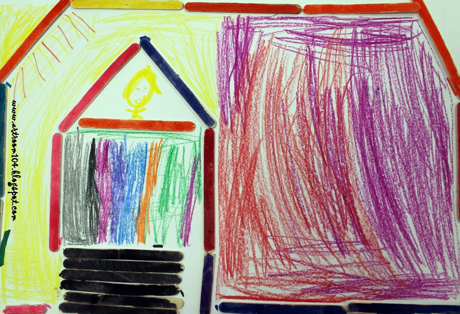 Art Room 104: Popsicle Stick Drawings