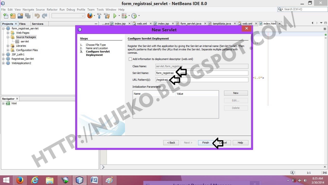 Contoh Java Web Program Servlet Membuat Form Registrasi Nijekoblog