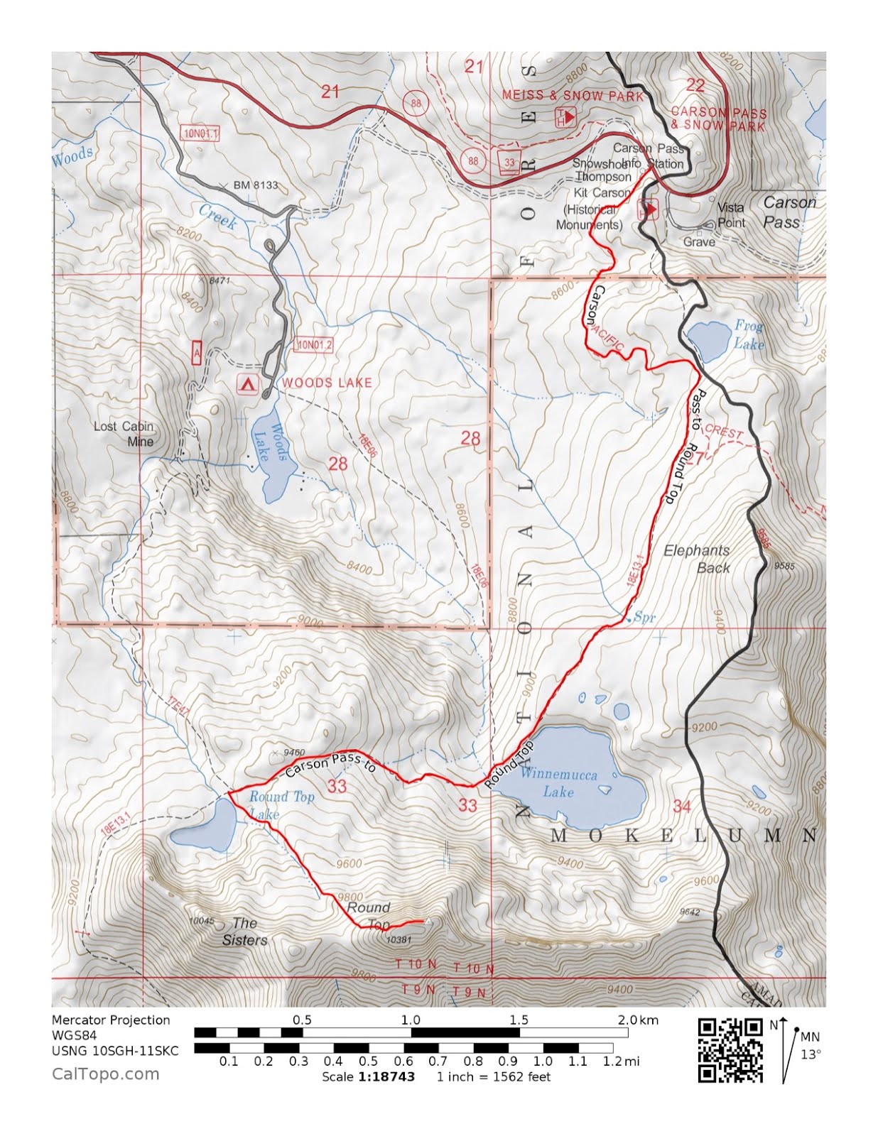 NorCal Dog Trails: Carson Pass to Round Top via Winnemucca Lake