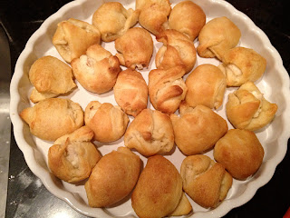 !: Cream cheese garlic chicken poppers!