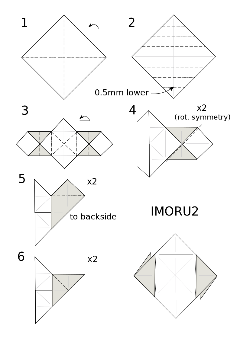 blogfarts: interlocking modular origami unit 2 (IMORU2)
