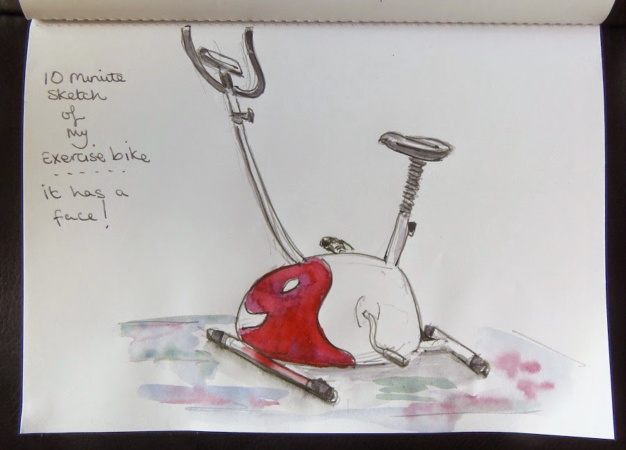 Paper, Paint, Pencils & Pens!: 10 Minute Drawing, exercise bike, Ann Hyde