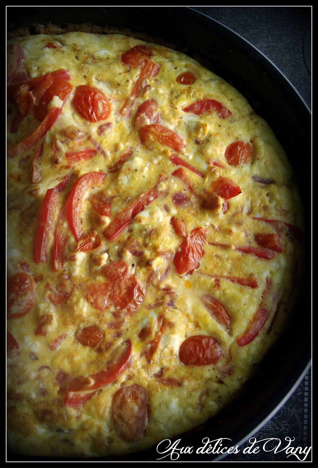 Frittata au poivron rouge, tomates cerises et feta (Foodista #3)