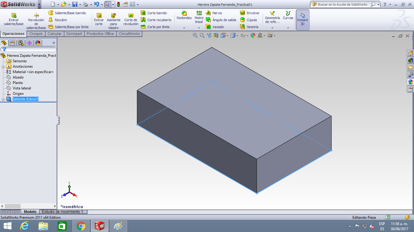 Herrera Z Fernanda SolidWorks Clase2017: Pacial 01