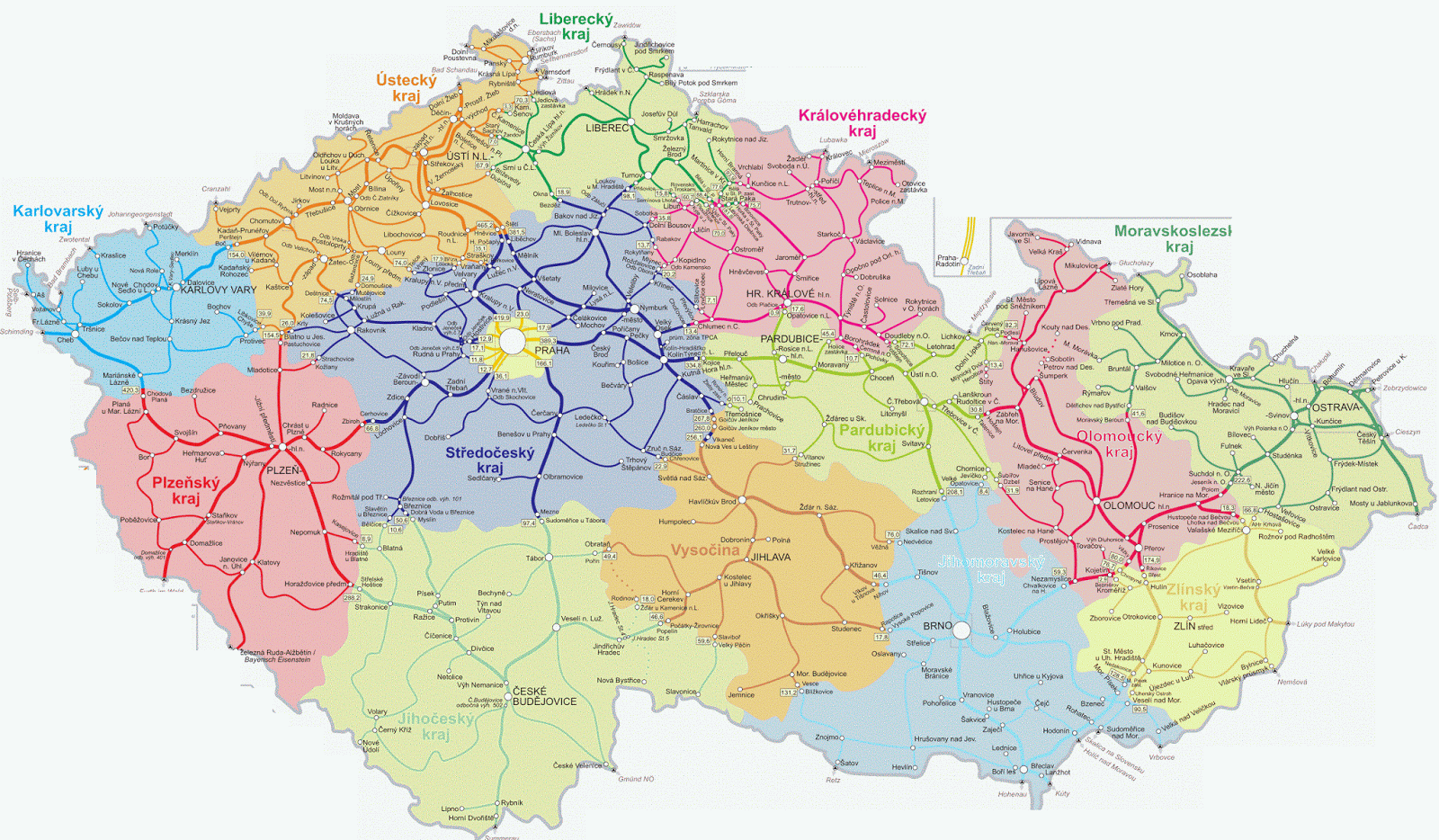 მსოფლიო გეოგრაფია: ჩეხეთი/Чехия/Česko/Czech Republic