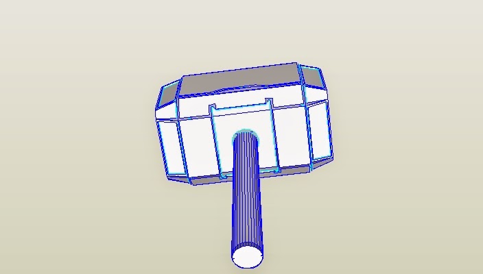Dali Lomo Thor Hammer Mj lnir Cardboard DIY free Template Dali Lomo Thor Hammer Mj lnir Cardboard DIY free Template
