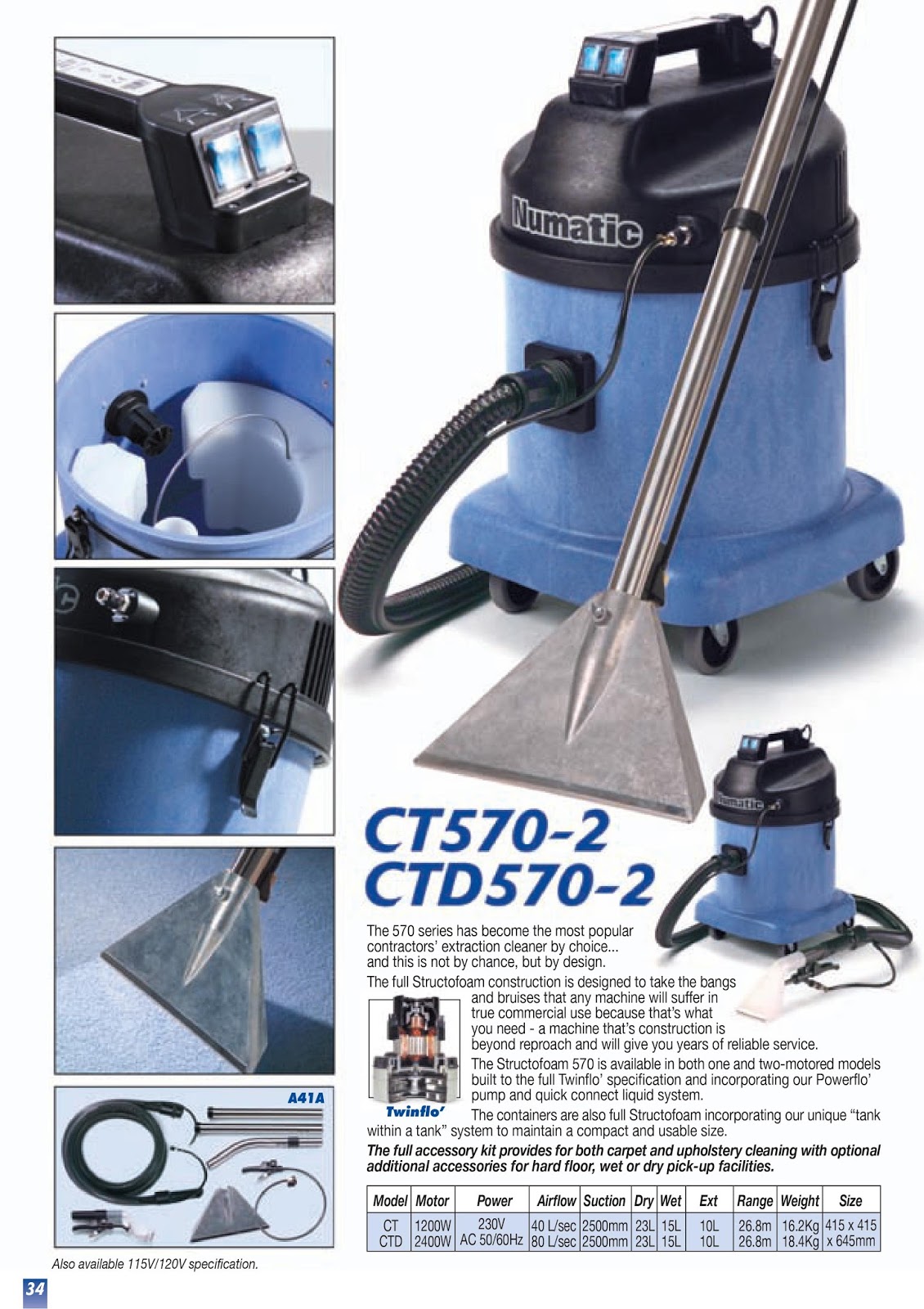 Numatic Cleancare 2007 Product Range