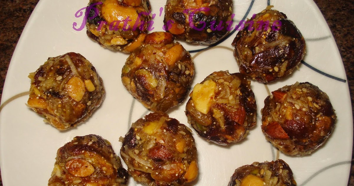 DRY FRUIT LADDU - Prathi's Cuisine