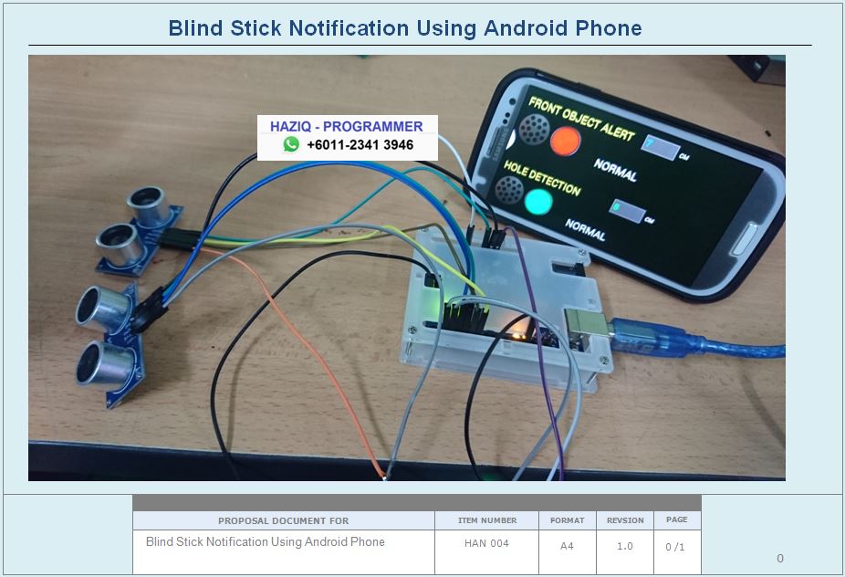 Final Year Project: Blind Stick Notification Using Android Phone