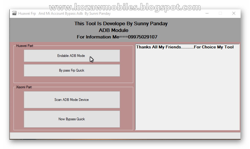 Huawei Frp And Mi Account Bypass Adb & FRP REMOVER TOOL (32Bit or 64 ...