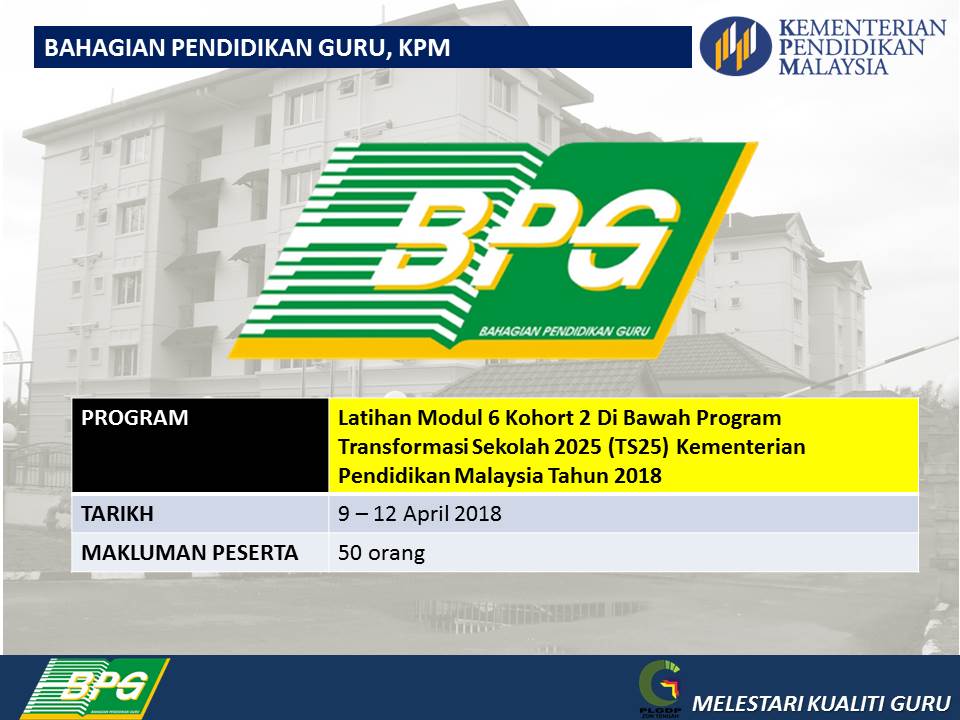 PUSAT LATIHAN GURU DALAM PERKHIDMATAN (PLGDP) ZON TENGAH: Latihan Modul ...