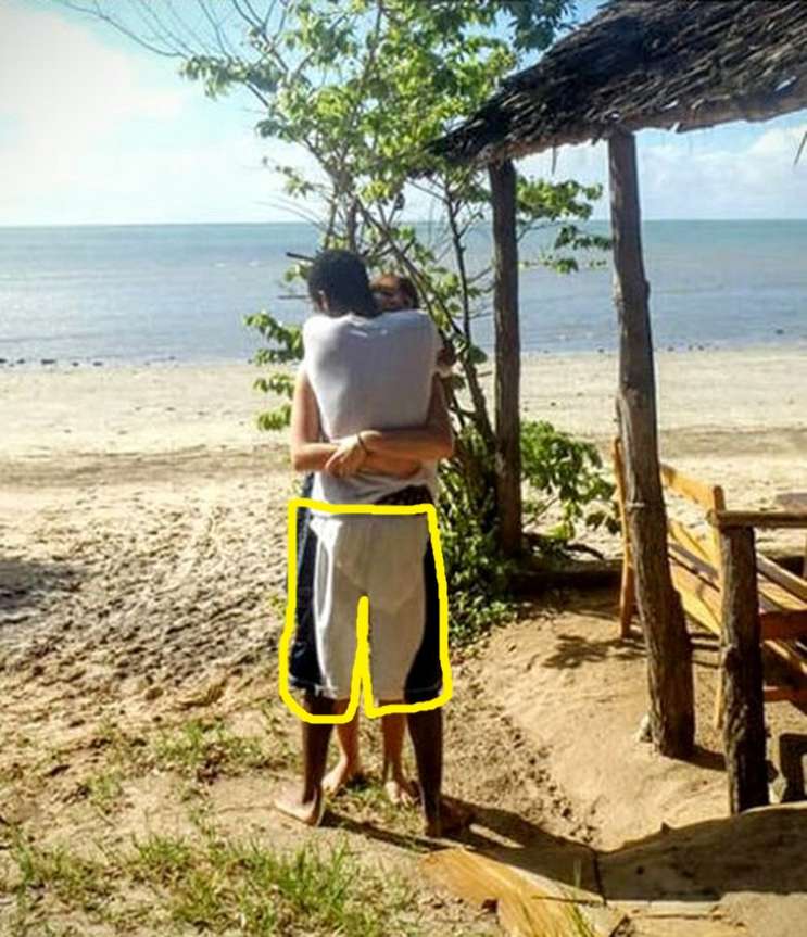 Photo of Couple Hugging Optical Illusion | Puzzles World