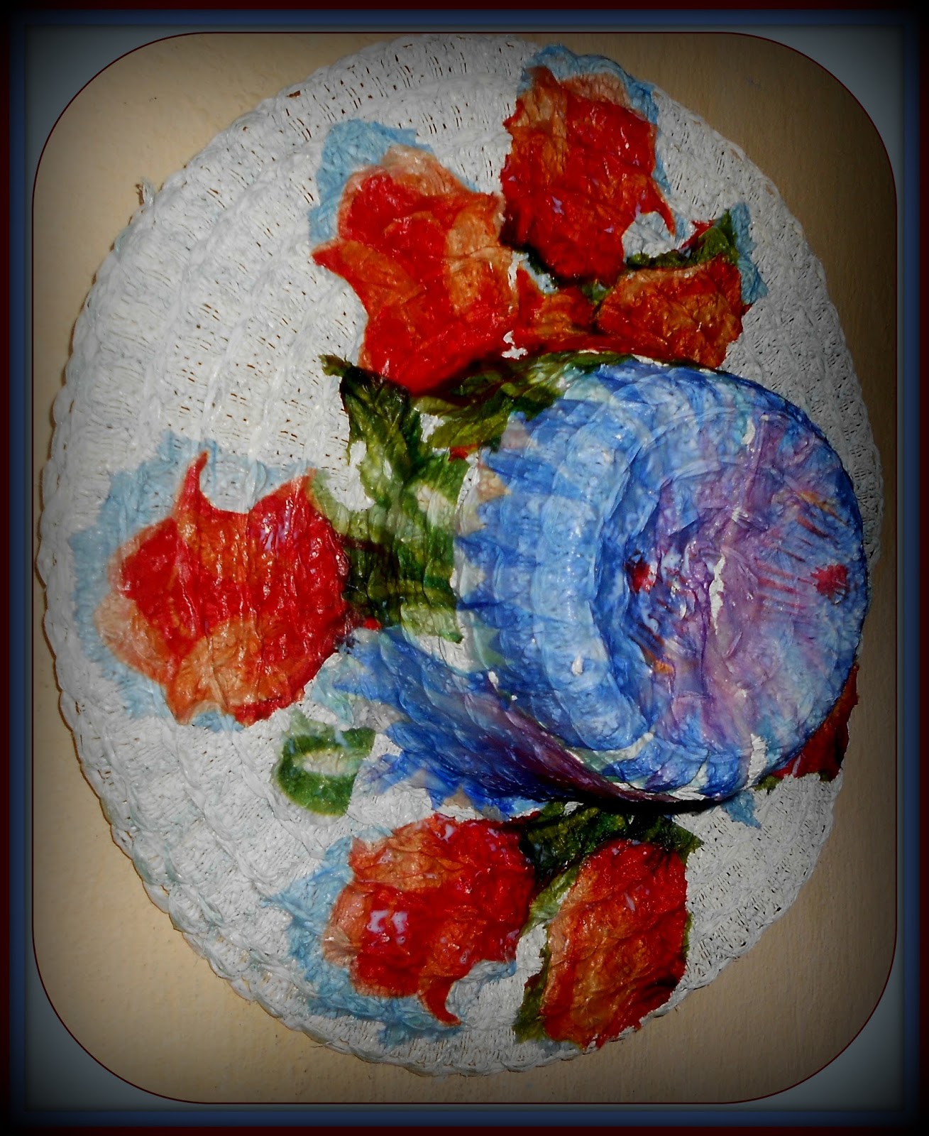 lila365idees: DECOUPAGE ΣΕ ΚΑΠΕΛΟ (DECOUPAGE IN HAT)