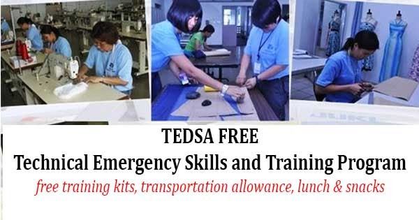TEDSA FREE Technical Emergency Skills and Training Program - TESDA Online
