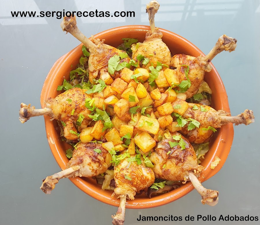 Receta de jamoncitos de pollo adobados/ Paso a paso detallado, notas ...