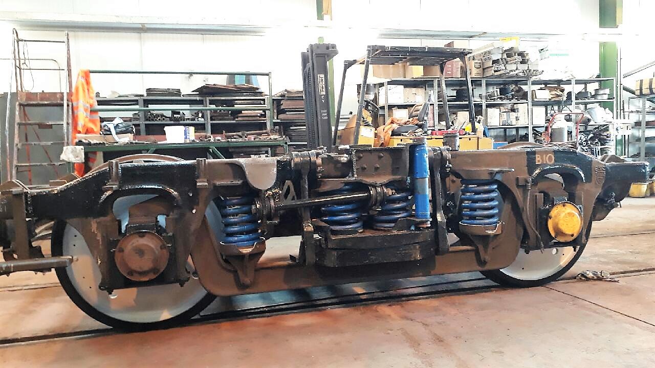 Restoring coaches at Aviemore: Commonwealth bogies