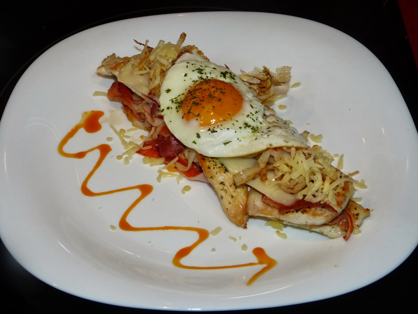 La comida de la Chaco: Montado de Jamón y Pollo