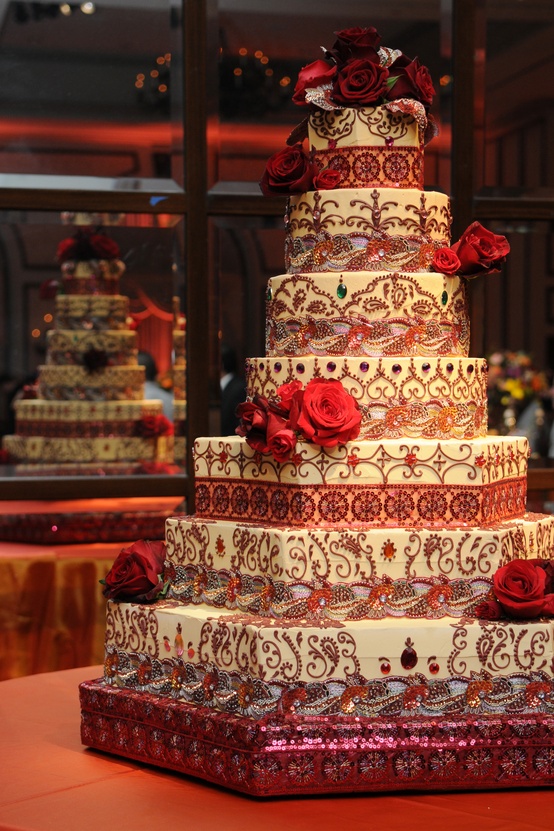 Amazing Red And White Wedding Cakes [26 Pic] ~ Awesome Pictures