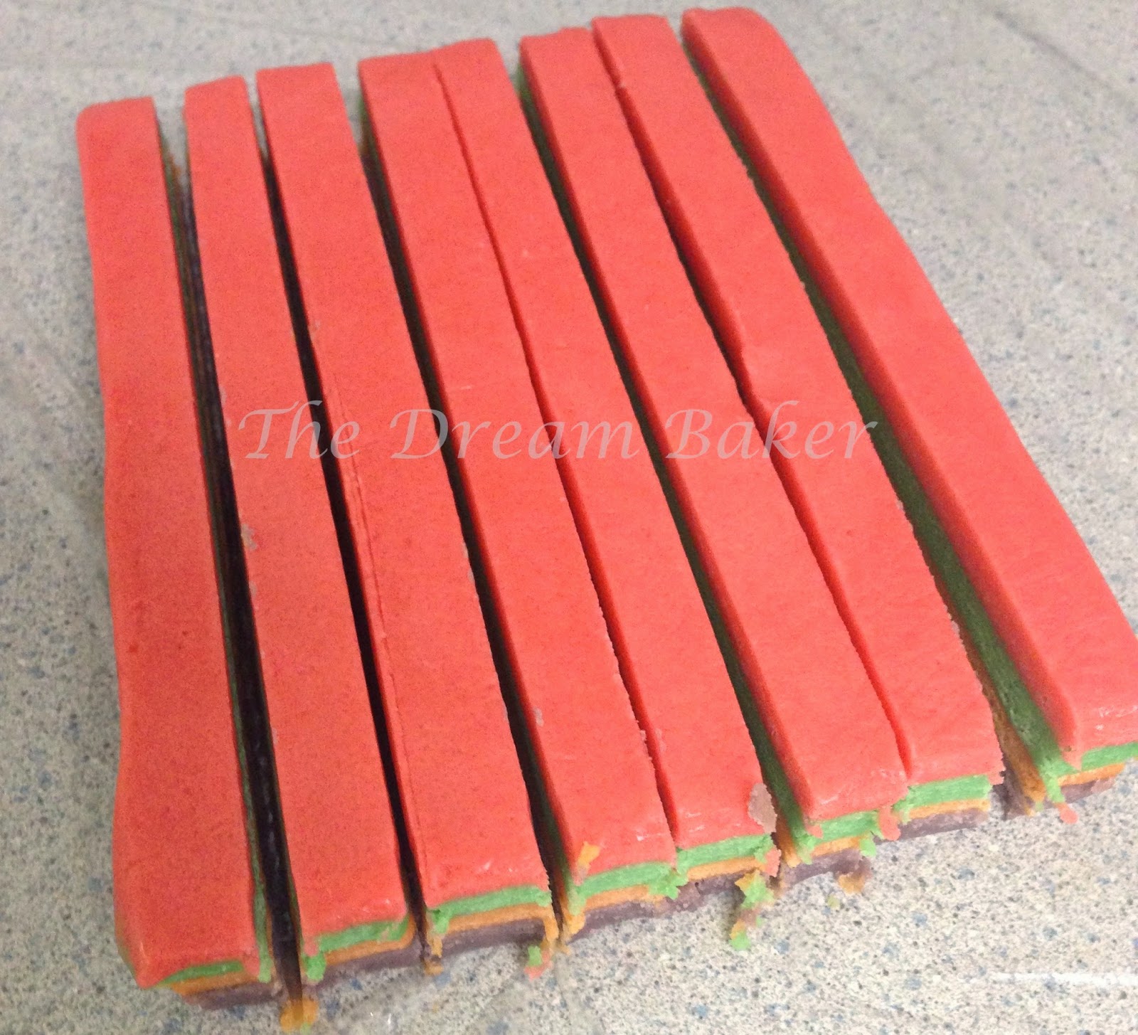 The Dream Baker...: Colourful Checkered Butter Cookies