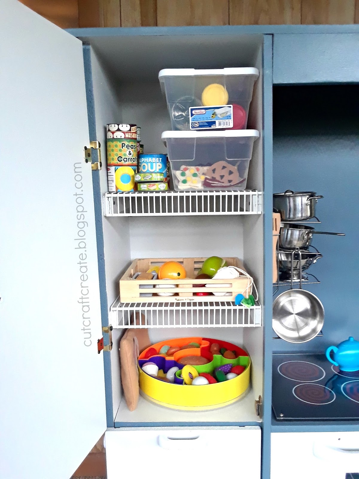 Cut, Craft, Create: DIY Play Kitchen [Full Details Shared!]