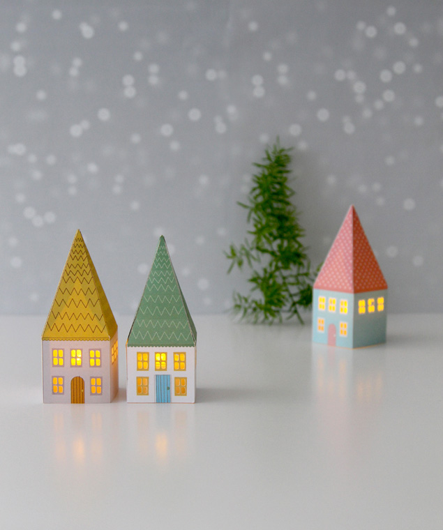 Paper House Luminaries | Paperized Crafts