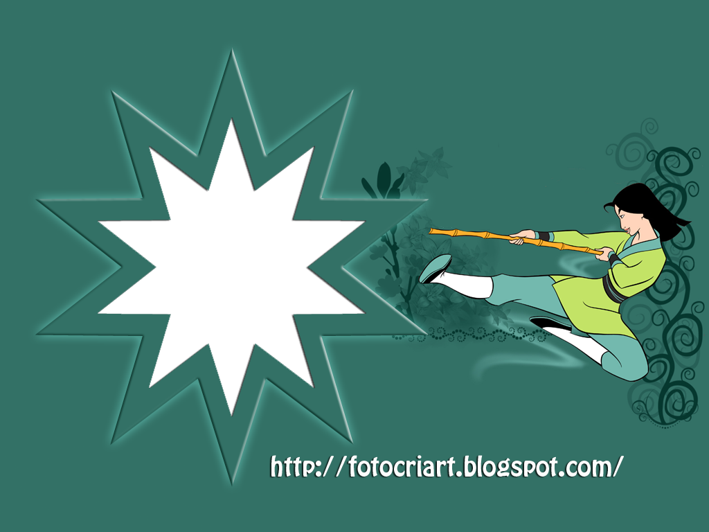 Fotocriart: Molduras da Princesa Mulan