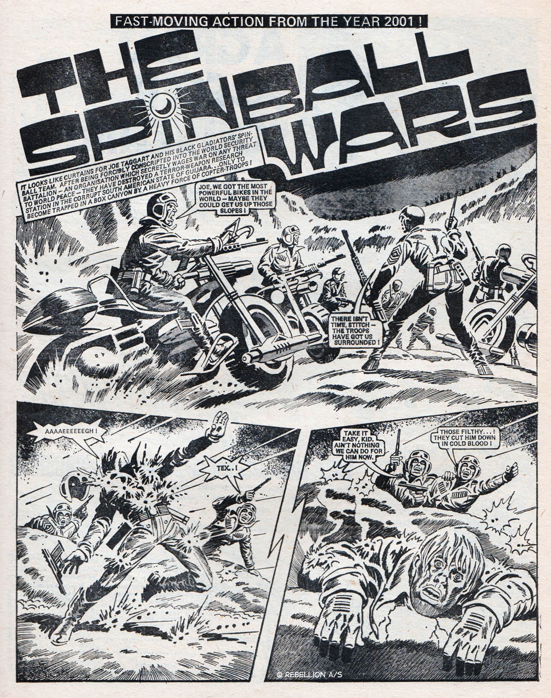BLIMEY! The Blog of British Comics: Ron Turner's SPINBALL WARS (Battle ...