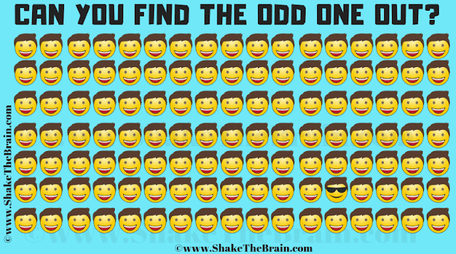 Find Odd Emoji Out Puzzle with Answer