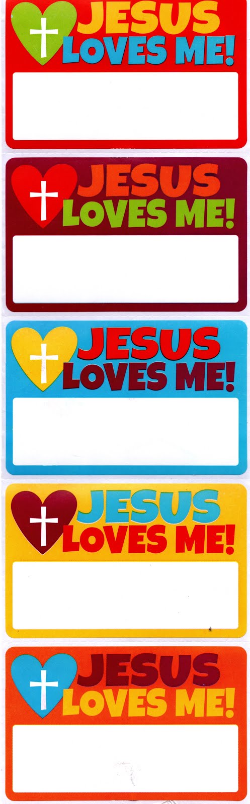 Christian Name Tags Printable
