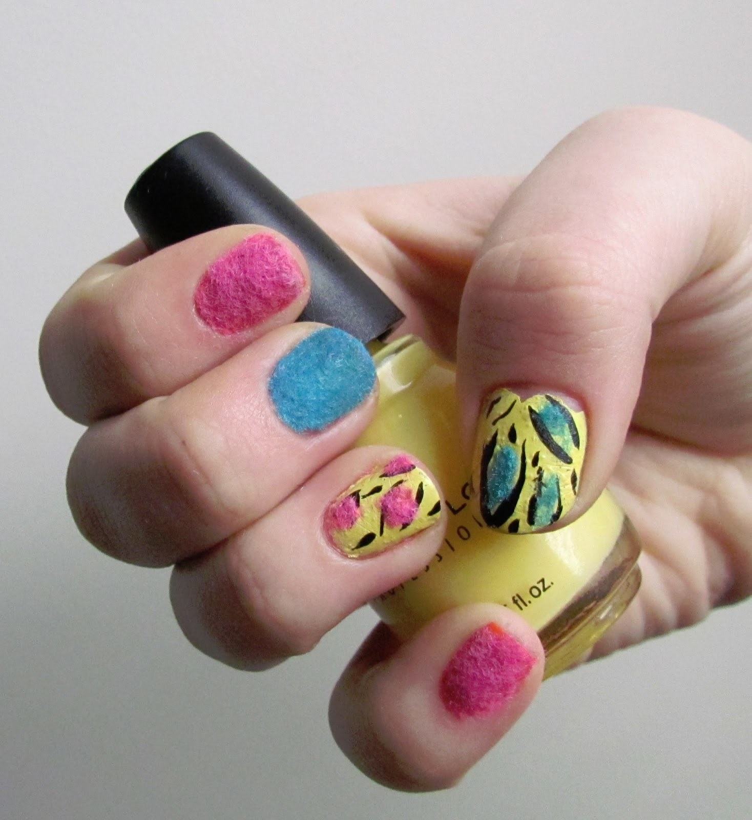 Karen Loves Nail Polish: NOTD: Fuzzy Funky Flocking